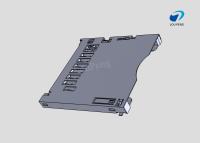 China SD Card Connectors, Secure Digital Compatible Card, 9 Position, Surface Mount, Right Angle for sale