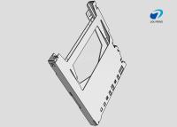 China SD Card Connectors, Secure Digital Compatible Card, 9 Position, Surface Mount, Right Angle for sale