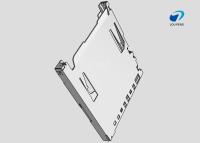 China SD Card Connectors, Secure Digital Compatible Card, 9 Position, Surface Mount, Right Angle for sale