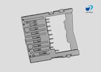 China SD Card Connectors, Secure Digital Compatible Card, 9 Position, Surface Mount, Right Angle for sale