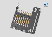 China Micro SD Card Connectors, Secure Digital Compatible Card, 8 Position, Surface Mount, Right Angle for sale