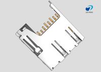 China Micro SD Card Connectors, Secure Digital Compatible Card, 8 Position, Surface Mount, Right Angle for sale