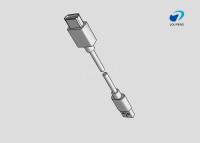 China USB Cable Assemblies, USB 9-Position Plug, Type A Male to Type A Female, Double-Ended, Standard, 28AWG Wire Size, Black for sale