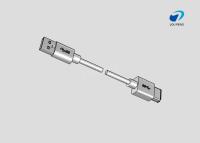 China USB Cable Assemblies, USB 9-Position Plug, Type A Male to Type A Female, Double-Ended, Standard, 28AWG Wire Size, Black for sale