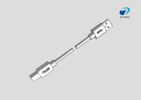 China USB Cable Assemblies, 3.0 V USB 9-Position Plug, Type A to Type B, Double-Ended, Standard, 24 – 28AWG Wire Size, Black for sale