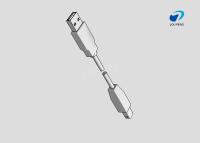 China USB Cable Assemblies, USB 4-Position Plug, Type A to Type B, Double-Ended, Standard, 28AWG Wire Size, Black for sale