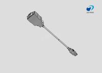 China USB Cable Assemblies, 3.0 V USB 9-Position Plug, Type A to D-SUB 9PIN, Double-Ended, Standard, 28AWG Wire Size, Black for sale