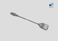 China USB Cable Assemblies, 3.0 V USB 9-Position Plug, Type A to D-SUB 9PIN, Double-Ended, Standard, 28AWG Wire Size, Black for sale
