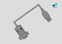 China USB Cable Assemblies, USB 9-Position Plug, AM to D-SUB 9PIN Female, Double-Ended, Standard, 28AWG Wire Size, Black for sale