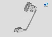China USB Cable Assemblies, 3.0 USB 9-Position Plug, AM to D-SUB 9PIN Female, Double-Ended, Standard, 28AWG Wire Size, Black for sale