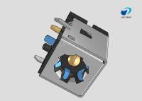 China DC Jack Connectors, Cable-to-Board, 4 Position, Jack, Right Angle, Printed Circuit Board, DIP for sale