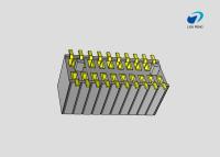 China Female header, PCB Mount Receptacle, Vertical, Board-to-Board, 20 Position, 1.0mm Pitch, Shrouded, Gold Flash, Peg, SMD for sale