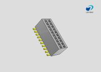 China Female header, PCB Mount Receptacle, Vertical, Board-to-Board, 20 Position, 0.8mm Pitch, Shrouded, Gold Flash, SMD for sale