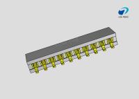 China Female header, PCB Mount Receptacle, right angle, Board-to-Board, 10 Position, 1.27mm Pitch, single row, Gold Flash, SMT for sale