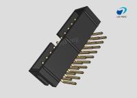 China IDC Header connector, PCB Mount Receptacle, Board-to-Board, 2x10 Position, 1.27mm Pitch, Gold Flash, Right angle，DIP for sale