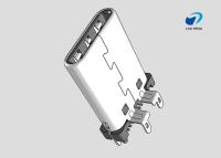 China Universal Serial Bus (USB) Shielded I/O Receptacle,type-c connector, 24Pin, Gold (Au) Flash over, Vertical, SMD for sale