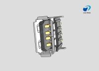 China USB connector 2.0 4PIN AF SMT BOTH SIDES FIXED PIN IS STRAIGHT FOOT for sale