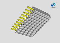 China Female header, PCB Mount Receptacle, Vertical, Board-to-Board, 10Pin, 1.0mm Pitch, single row, Gold Flash, DIP, 180° for sale