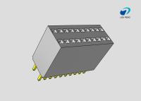 China FEMALE HEADER 1.0MM PITCH 2x10PIN DOUBLE ROW 180° DIP BLACK Gold-Plated for sale