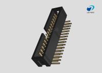 China Box Header, IDC Header connector, Board-to-Board, 2x15Pin, 1.27mm Pitch, Gold Flash, Right angle, 90° for sale