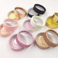 China 350g Logo Printed Paper Lash Boxes Custom Marble Glitter Eyelash Packaging for sale