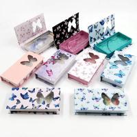 China 350g Logo Printed Paper Lash Boxes Custom Marble Glitter Eyelash Packaging for sale