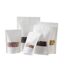 China Custom Printed Biodegradable Custom Zipper Bag Pouch Flat Bottom Kraft Tea Bag for sale