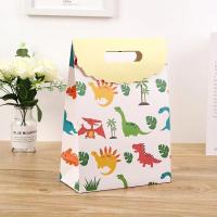 China Custom Printed Small Goodie Kids Gift Kraft Paper Goody Bags For Birthday Parties for sale