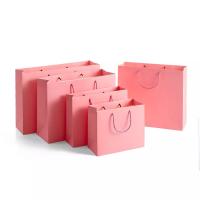 China Eco Friendly Supermarket Custom Kraft Paper Bags For Shopping for sale