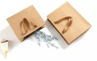 China Eco Friendly Supermarket Custom Kraft Paper Bags For Shopping for sale