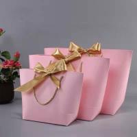 China ODM Pantone Color 250gsm Bridesmaid Paper Gift Bags 25*37*11cm for sale