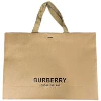 China 200pcs To 500pcs Gold Stamping Clothing Paper Bags Ribbon Handles Kraft Shopping Bags for sale