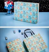 China Customized Handmade Recycled Paper Gift Box 30gsm-160gsm Flat Paper Rope Bag for sale