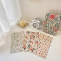China Small Floral Folded Handle Present Paper Bags 30gsm-160gsm Wedding Paper Gift Bag for sale