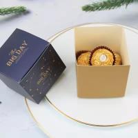 China 128gsm To 350gsm Wedding Favor Cake Box Bridal Shower Gift Boxes With Silk for sale