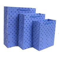 China 30gsm-160gsm Rose Pink Blue Glitter Gift Bags For Supermarket for sale