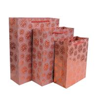 China 30gsm-160gsm Rose Pink Blue Glitter Gift Bags For Supermarket for sale