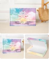 China OEM ODM Unicorn Print Corrugated Paper Carton Recycled Colorful Jewelry Box for sale