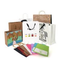 China 15x8x21cm Fluorescent Color Paper Shopping Bags With Logo for sale