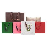 China UV Abrazine Printed Paper Shopping Bags Personalized Promotion Gift Bag for sale