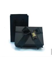 China Rectangle Square Bow Tie Cardboard Jewelry Boxes With Drawers for sale