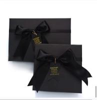 China Rectangle Square Bow Tie Cardboard Jewelry Boxes With Drawers for sale