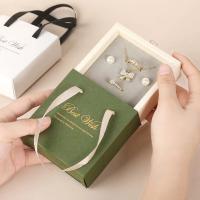 China Eco Friendly 10x10x3.5 Cardboard Gift Packaging Box Necklace And Earring Gift Box for sale