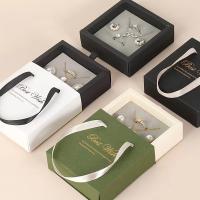 China Eco Friendly 10x10x3.5 Cardboard Gift Packaging Box Necklace And Earring Gift Box for sale
