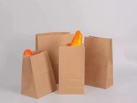 China Custom Printed Greaseproof Kraft Food Bags Hot Dog Sandwich Packaging Bag for sale