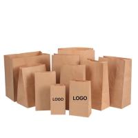 China Custom Printed Greaseproof Kraft Food Bags Hot Dog Sandwich Packaging Bag for sale