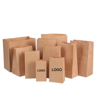 China Custom Printed Greaseproof Kraft Food Bags Hot Dog Sandwich Packaging Bag for sale