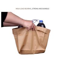 China Custom Printed Greaseproof Kraft Food Bags Hot Dog Sandwich Packaging Bag for sale