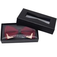 China CDR AI PSD Black Rectangular Cardboard Gift Box With Transparent Lid for sale