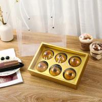 China CMYK PMS Recycled Paper Gift Box 6 Compartment Cupcake Container for sale